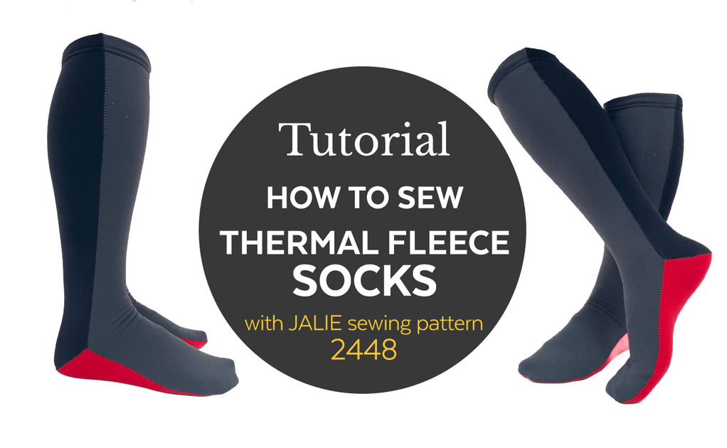 2448 // How to sew Thermal Fleece Socks / Video tutorial – Jalie