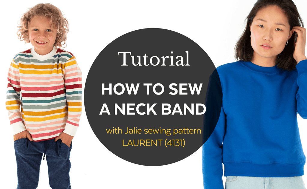 4131 / Learn how to sew a neck band / Video tutorial – Jalie