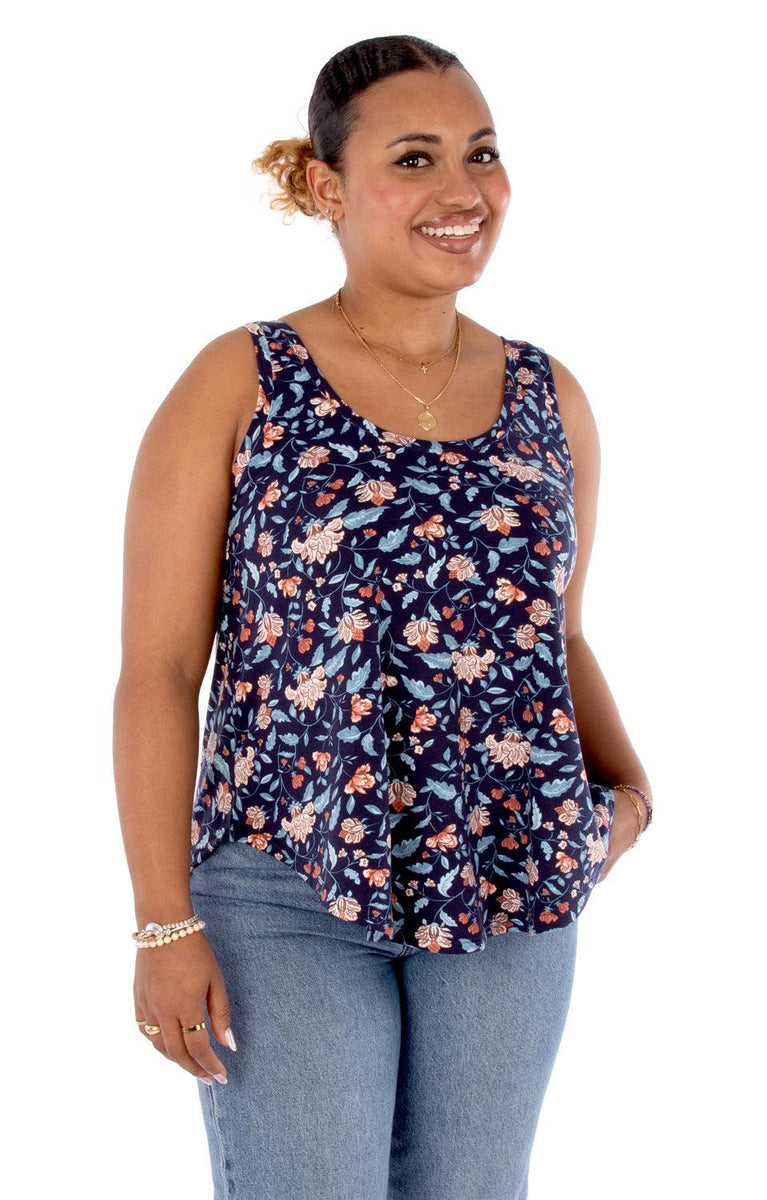 Sewing Pattern Jalie 4456 // CHANTAL Swing tank top and dress