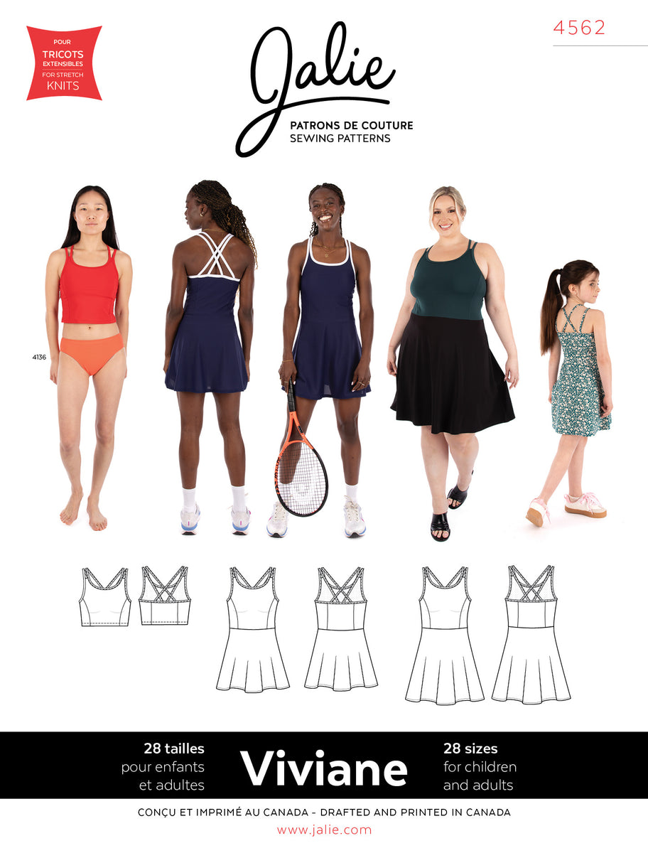 Sewing Pattern Jalie 4562 // VIVIANE - Athletic Top and Dress